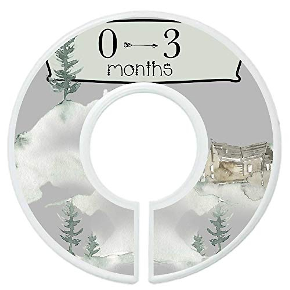 Mumsy Goose Baby Boy Clothes Dividers Nursery Closet Dividers Rustic Mountains