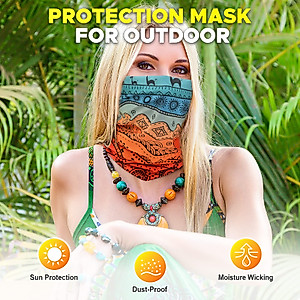 JOEYOUNG Headwear, Bandana, Neck Gaiter Head Wrap Headband Balaclava Magic Scarf