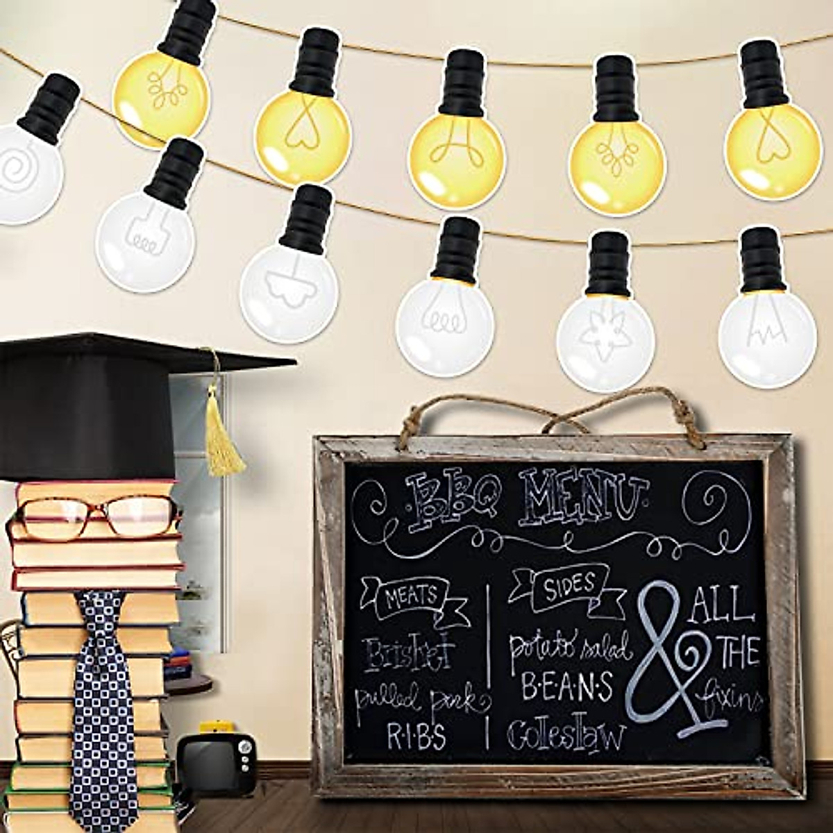 45 Pcs Chic Light Bulb Cut-Outs for Creative Decor