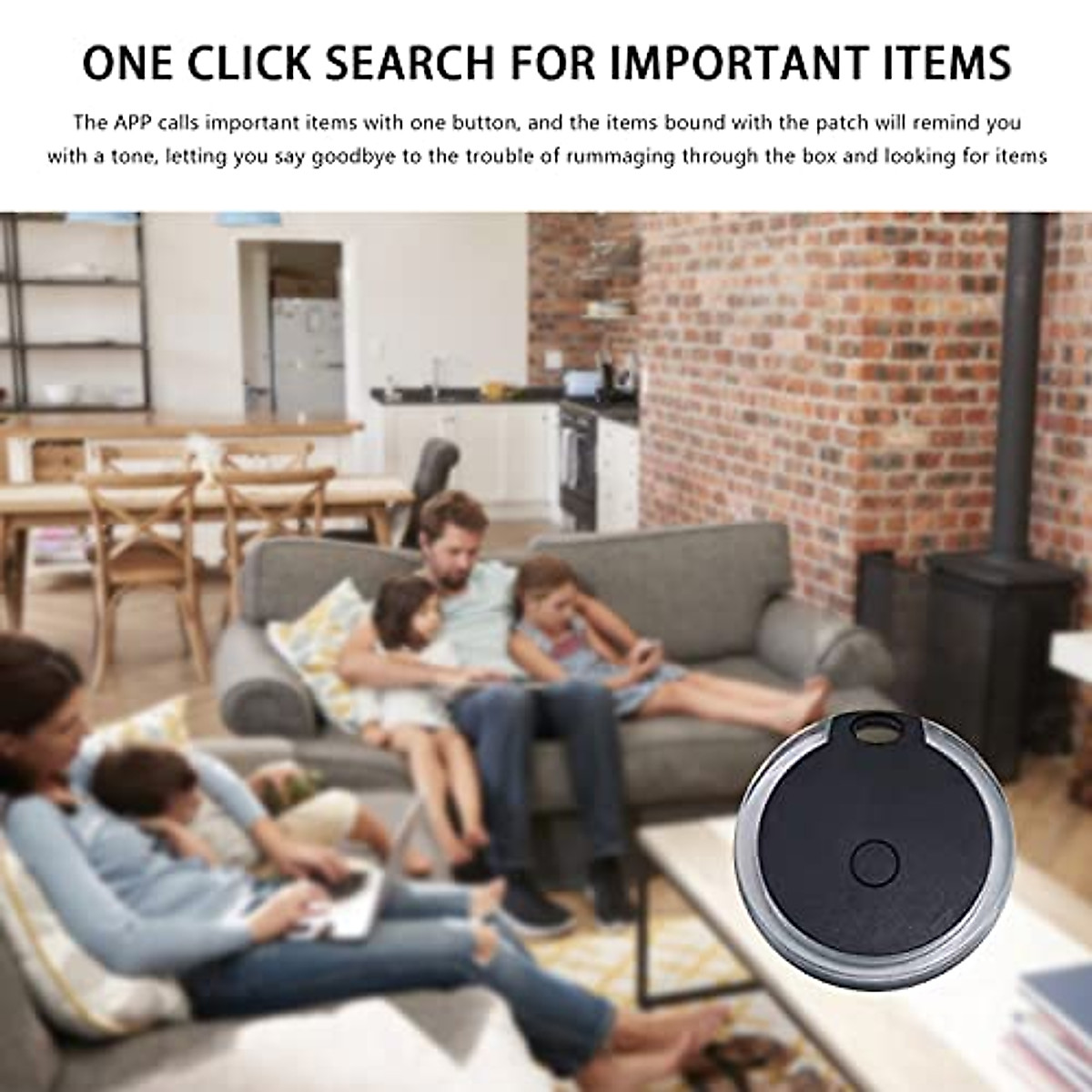 4pc Bluetooth Anti-Lost Device Smart Item Locator Alarm Tracker Wallet Mobile Phone Two-Way Voice pet Elderly Anti-Lost Device Key Chain