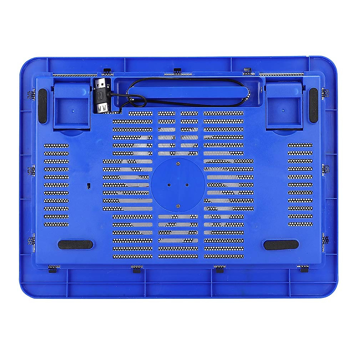 Cooling Pad, Low Noise Laptop Cooler Super Quiet Fans , Builtin Big Fan (Diameter130 x 20mm) with blue LEDs, Fits for Laptop Cooler Pad Base(Blue)