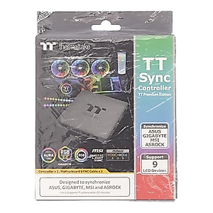 Thermaltake 9 Port LED Hub Sync Controller - Black
