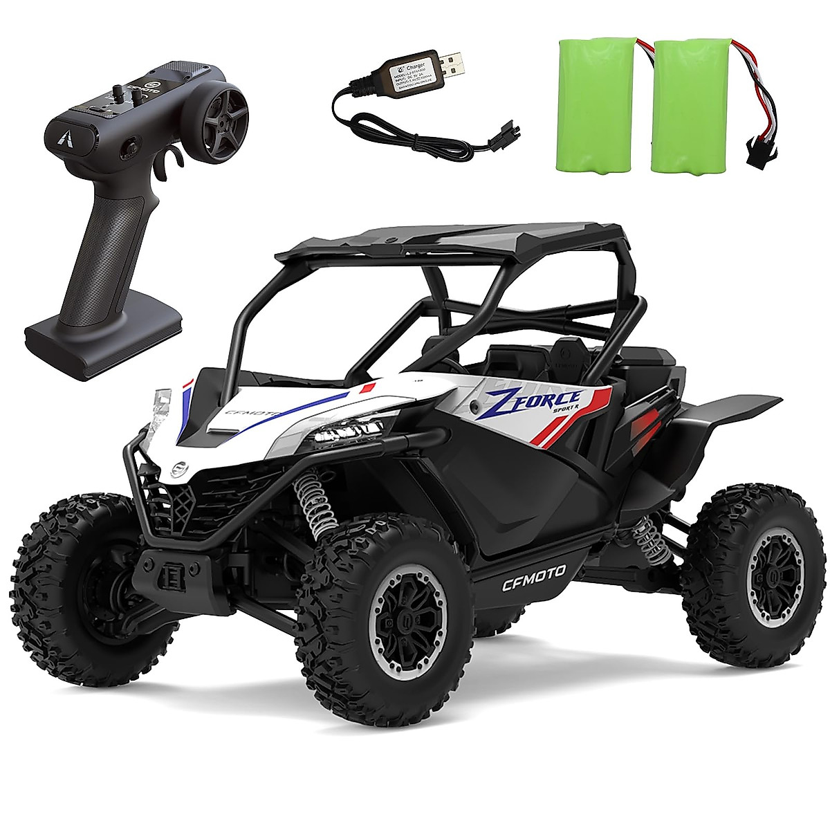 Remote Control Monster Truck 4WD Drift Car Off-Road UTV Vehicle RC Rock Crawler Truck All Terrain RC Car with 3 Speed 2 Powerful Battery Toy for Adults Kids Car Model Hobby