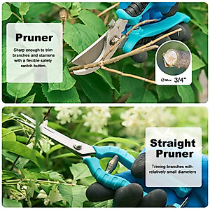 Garden Tool Set with Non Slip Rubber Grip,11 Piece Stainless Steel Gardening Tool Sets,Thickened Repotting Mat & Storage Tote Bag,Heavy Duty Outdoor Hand Tools Uprooting Weeding Tool, Ideal Gifts Blue