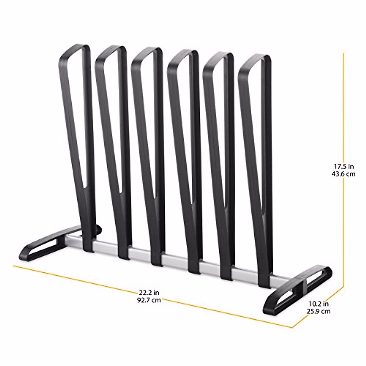 Whitmor 3 Pair Boot Rack - Adjustable Heavy Duty Frame - Black