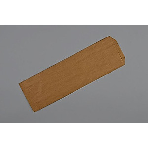 A1 Bakery Supplies 100 Pack Brown Kraft Natural Gussett Paper Bags Pint Size Liquor Wine Paper Bags Sub Paper Bag (Natural Kraft, 5 x 3 1/2 x 18)