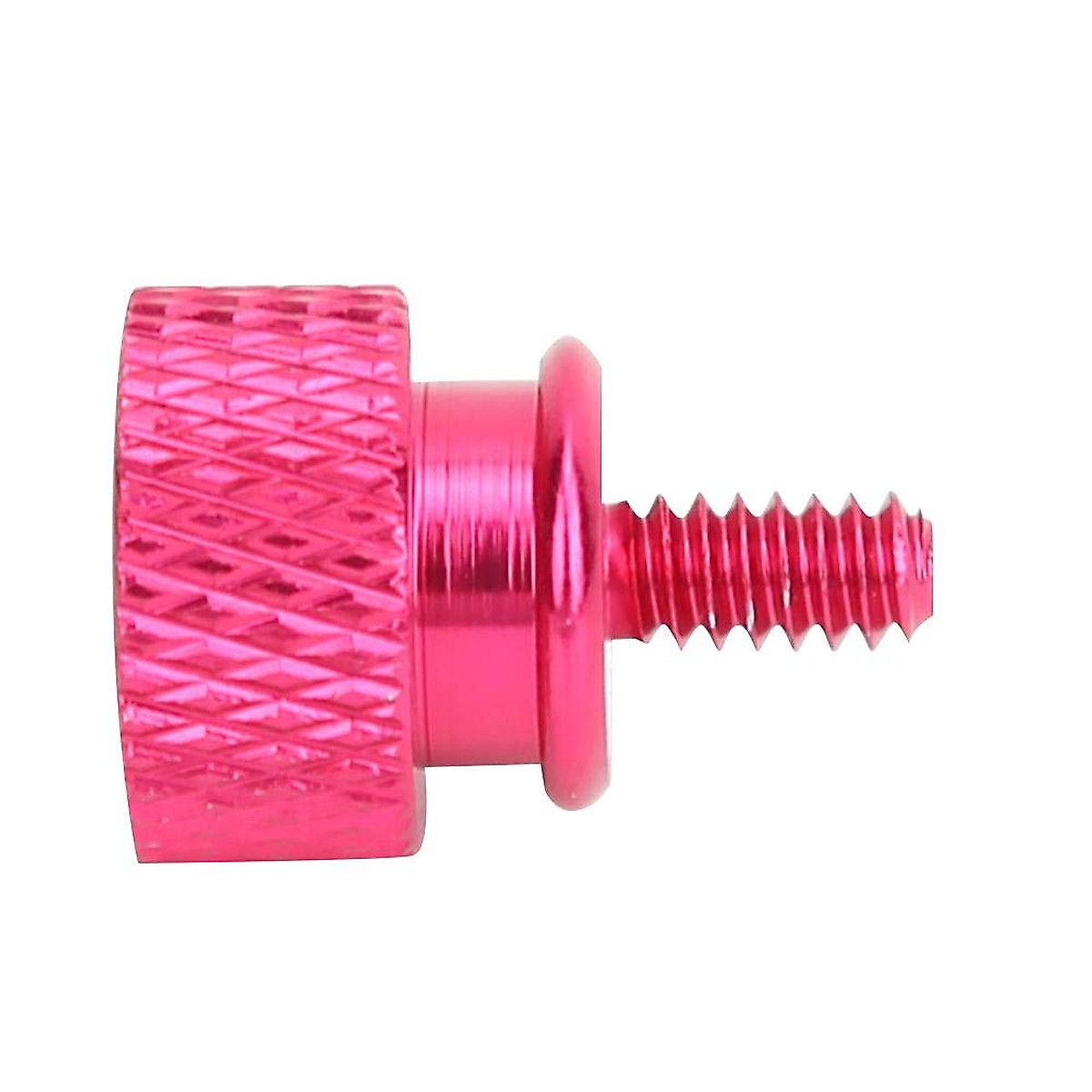 20 Pack Computer Case Thumbscrews, Fully Threaded 6-32 Teeth Knurled Thumb Screws, Aluminum Alloy Case Anodized Hand Fastener for Cover/Power Supply/PCI Slots/Hard Drives(pink)
