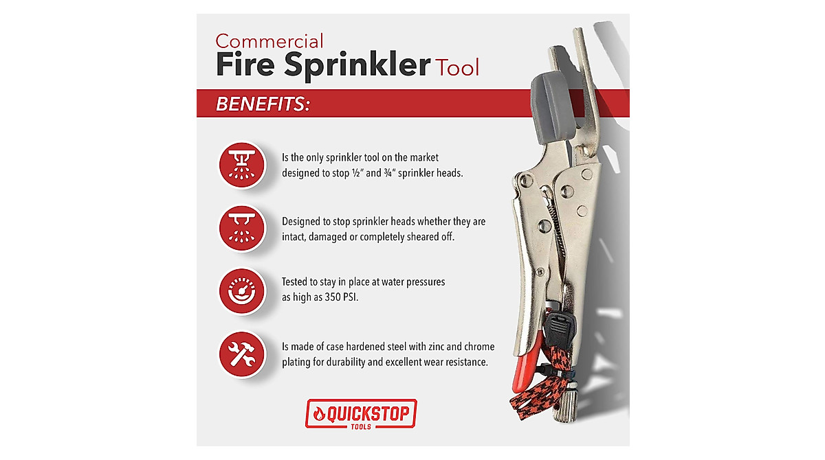 QUICKSTOP QCOM Commercial Fire Sprinkler Heads Shutoff Tool for ...