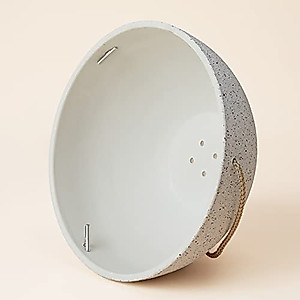 LA Jolie MUSELA Hanging Planters for Indoor Plants - Flower Pots Outdoor 10 inch Garden Planters and Pots,Speckled White Set of 2