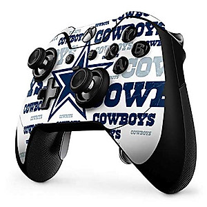 Skinit Decal Gaming Skin Compatible with Xbox One Elite Controller - Officially Licensed NFL Dallas Cowboys Blue Blast Design