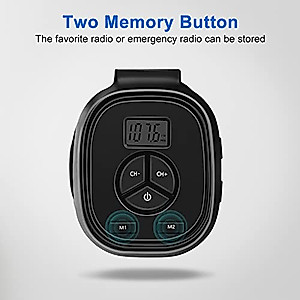 Portable Digital Personal FM Radio Headphones Ear Muffs with Best Reception, Battery Powered Wireless Headset with Build in Radio for Walking, Jogging and Daily Works