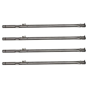 UpStart Components 4-Pack BBQ Gas Grill Tube Burner Replacement Parts for Charbroil 463332718 - Compatible Barbeque Stainless Steel Pipe Burners