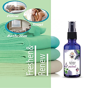 Patchouli Air Freshener - Room Spray - Odor Eliminator - Deodorizer - Car Air Freshener - Home Spray - Linen Spray - Fabric Refresher - Non-Toxic - Alcohol Free - Made in USA (4 Oz)