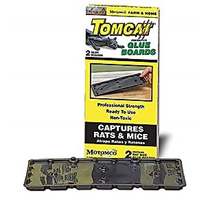 Tomcat 32423 Rat Size Glue Boards, 2 Pack Mouse Glue Traps
