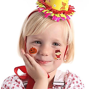 120PCS Halloween children's tattoo stickers for party decorations, cartoon Halloween tattoo stickers, cute children's tattoo stickers, pumpkin, spider, bat funny stickers………