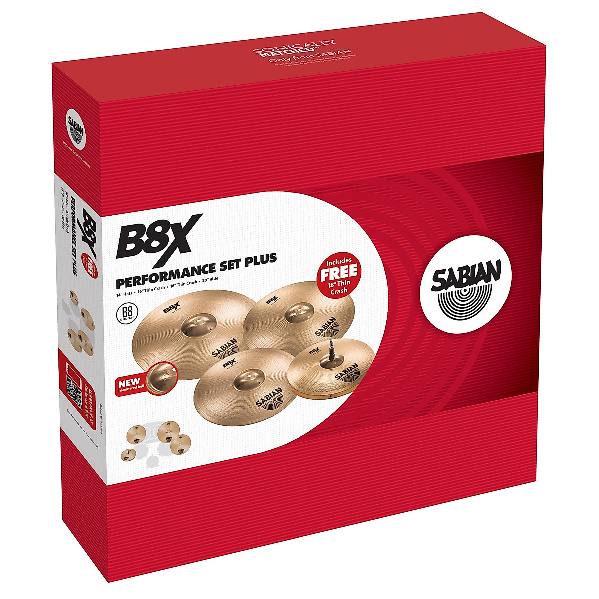 SABIAN B8X Performance Set Plus
