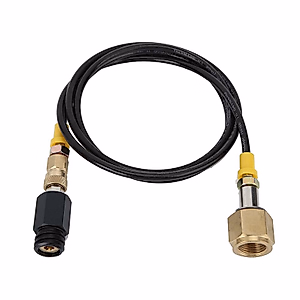 CO2 Cylinder Refill Adapter Hose, 4 9ft CO2 case CO2 Cylinder Direct Adapter, CO2 case Filling Station Charging Adapter For Soda Maker Filling for Bottle