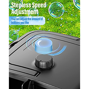 Bubble Machine - 16 Wands 8000+ Bubbles/min Bubble Machine for Kids and Toddlers - 14.2oz Large Capacity Bubble Blower - Automatic Bubble Maker - Bubble Toys for Parties, Wedding, Birthday