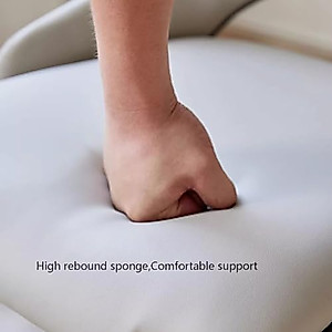 AMENAS WKWKW Kitchen Kitchen Dining Chairs Set of 4 Faux Leather Living Room Side Chairs with Metal Chair Legs for Home Commercial Restaurants(Premium Gray)