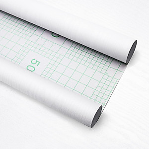 seonta White Contact Paper 16"x118" Wood Peel and Stick Wallpaper Waterproof Removable Self Adhesive Wall Paper Sticker Cover Wood Vinyl Wrap for Countertop Desk Table Cabinets