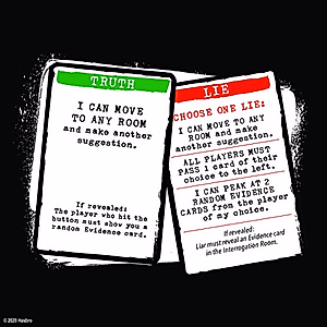 Hasbro Gaming Clue Liars Edition Board Game; Murder Mystery Game for Kids 8 and Up; Expose Dishonest Detectives with The Liar Button