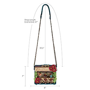 Mary Frances Tiki Bar Womens Crossbody Handbag, Multi,One Size