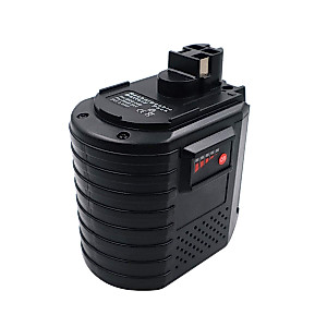 3000mAh Portable Battery BOS24B NiMh Battery 24V Replacement for Bosch 24V Battery BAT019 BAT021 2607335097 2607335163,Black,Small
