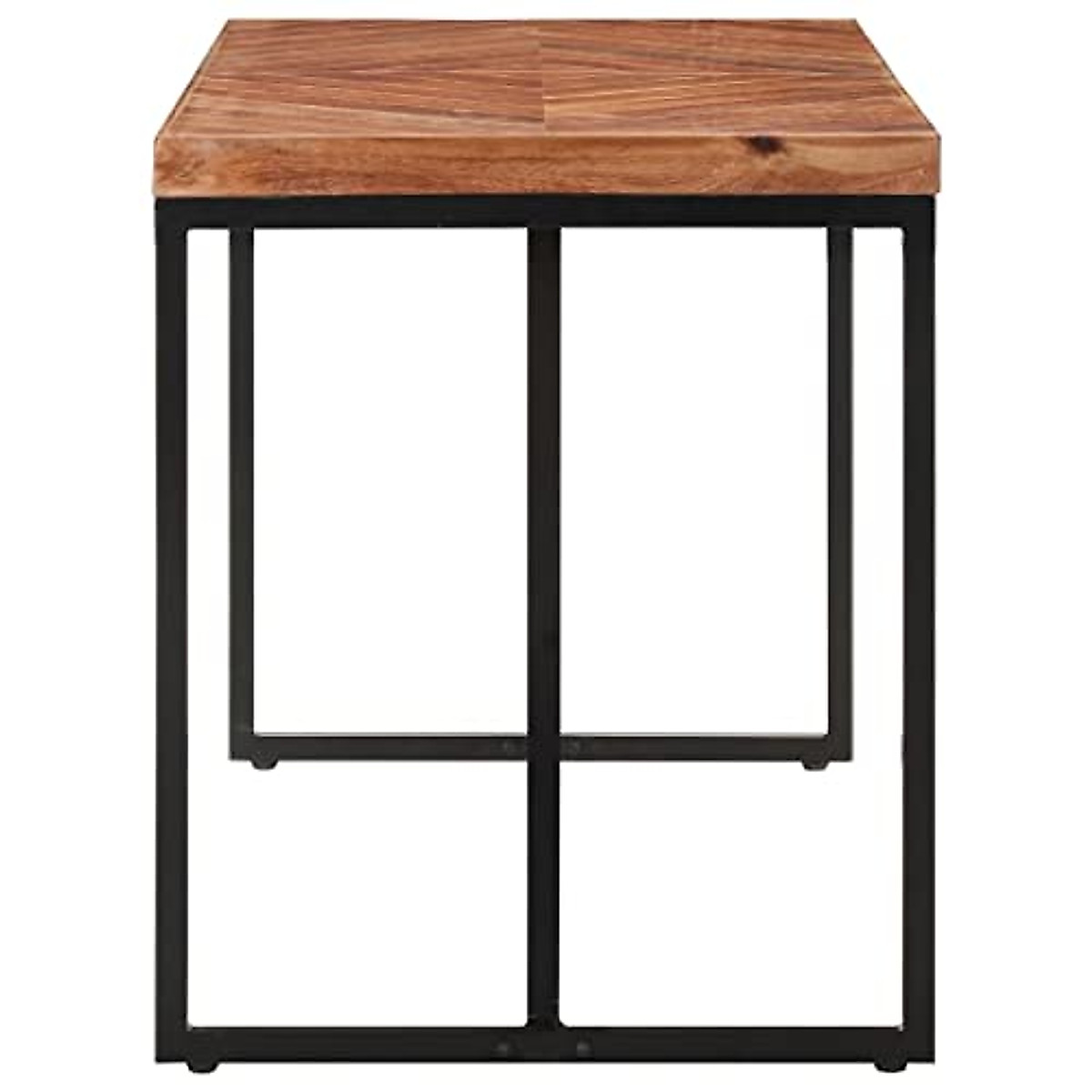 YPWRENH Rectangular Wooden End Table Dining Table 47.2"x23.6"x29.9" Solid Acacia and Mango Wood for Dining Room, Kitchen or Living Room