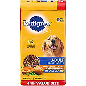 Pedigree Complete Nutrition Adult Dry Dog Food Roasted Chicken, Rice & Vegetable Flavor Dog Kibble, 44 lb. Bonus Bag