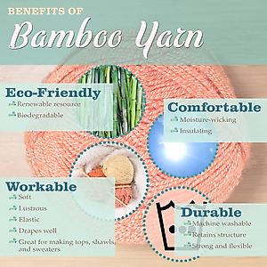 JubileeYarn Bamboo Cotton Sport Yarn - 50g/Skein - Dynasty Blue - 4 Skeins