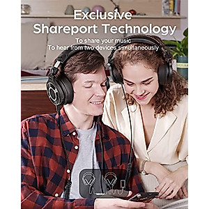 OneOdio Monitor 60 Professional Studio Headphones - Recording Wired Over Ear Headphones, Hi-Res Audio, Soft Comfortable Earmuffs, 6.35mm (1/4") Adapter for Tracking Mixing DJ Mastering Broadcast