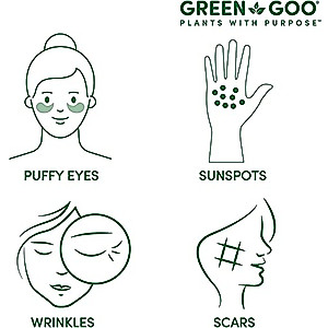 Green Goo Skin Repair Healing Salve, Natural Body & Face Moisturizer with Aloe Vera, Improves Skin's Appearance, Great for Scarring & Wrinkles, 4 Oz