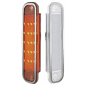 ORTUS UNI Clear Lens Rear LED Side Marker Light Set Fits Truck