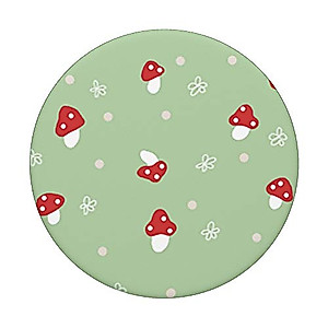 Cute Little Red Toadstool Mushrooms Graphic PopSockets Grip and Stand for Phones and Tablets