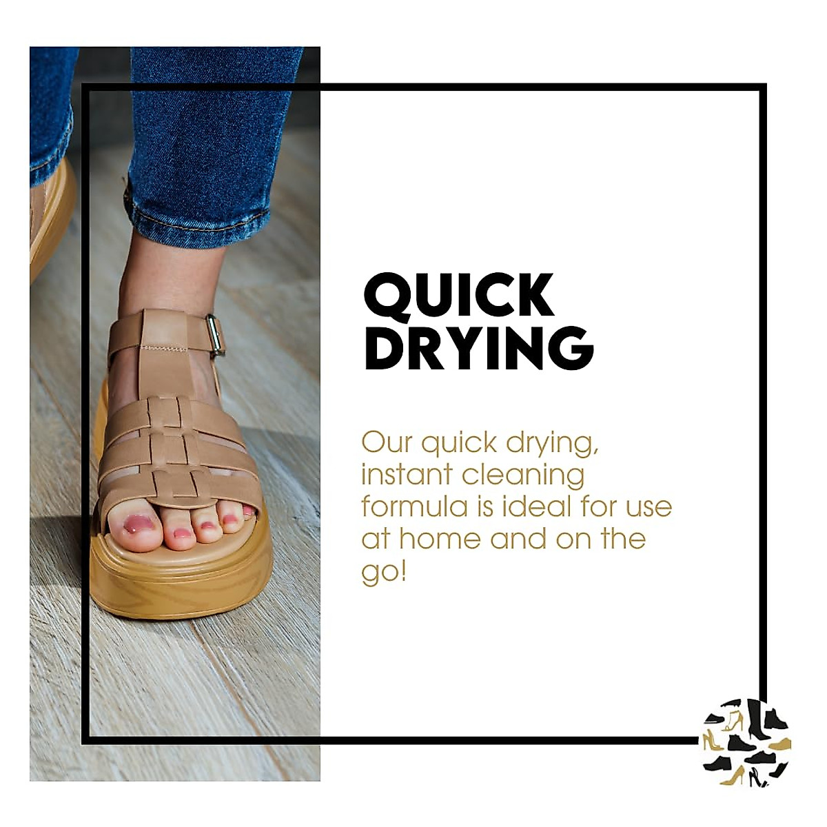 Shoe Clinic Leather Cleaner | Deep Clean Shoes, Sneakers, Boots, Heels, Sandals, and More | Natural Quick Drying Premium Shoe Cleaner (125 ml / 4.2 oz)