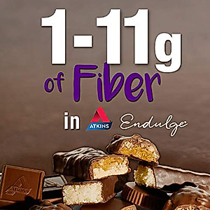 Atkins Endulge Peanut Butter Cups, Dessert Favorite, Low Carb, 0g Sugar, 20 Count