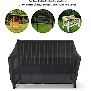 Outdoor Bench Cover,Patio Loveseat Cover Waterproof Patio Furniture Covers for Outdoor Park Loveseat,Sofa, Glider,Furniture Chair Cover,48" W x 29" D x 36" H