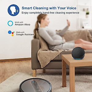 Coredy R750 Pro Robot Vacuum and Mop Combo, 2700Pa Max Suction, Ultrasonic Detection Boost & Avoidance, Compatible with Self Empty Station, Smart AI Dynamic Navigation Robotic Vacuums for Carpet