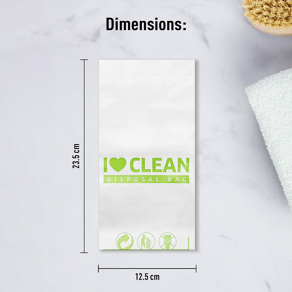 Sirona Sanitary Disposal Bags - 45 | Leakproof, Odor-Concealing Disposal for Tampons, Pads, Liners & More | Hygienic & Travel-Friendly (45 Pack)