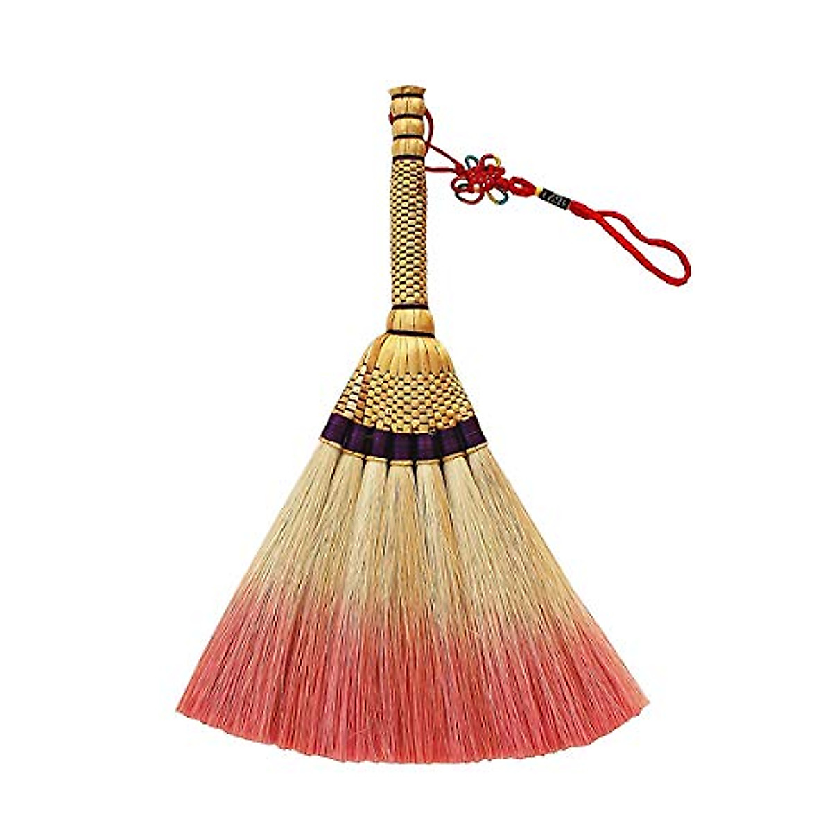 MXY Mini Broom Short Handle Handmade Natural Brooms Home Decorative Broom Retro Sweeping Brooms for Car, Sofa, Corner, Angle, Mats, Desk, Chair and More 10.63 Inches Long