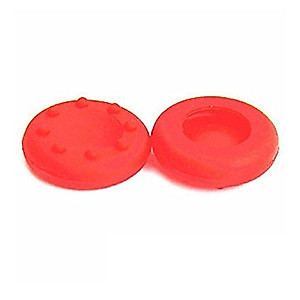 Analog Silicone Thumb Stick Grip Joystick Caps Cover for PS4 PS3 Xbox 360 Xbox One Game Controllers (4 x Red)