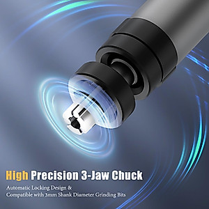 CypherCore Cordless Rotary Tool, Rotary Tool Kit with 26 Accessories, Sanding Pen 2 Speeds Settings 10000-19000 RPM, Engraving Pen for Jewelry Wood Glass Carving Sanding