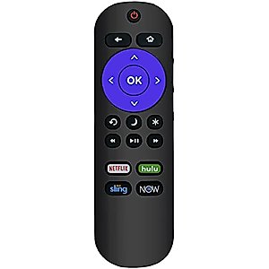 Universal Remote Control Compatible with All Hisense-Roku TV & Sharp-Roku TV Remote, No Setup Required