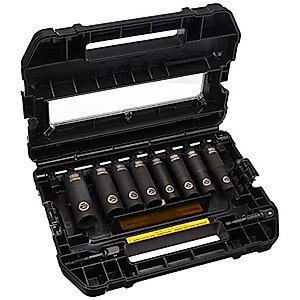 DEWALT Impact Socket Set, SAE, 1/2-Inch, 10-Piece (DW22812)