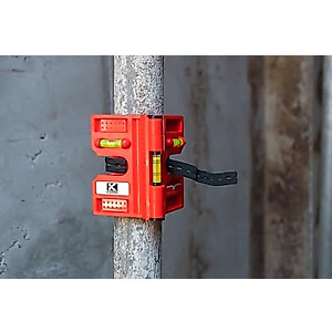 Kapro - 340 Postrite Post Level - Adjustable Folding Post Level - For Use on Posts and Pipes - Includes Strap and 3 Vials - Magnetic