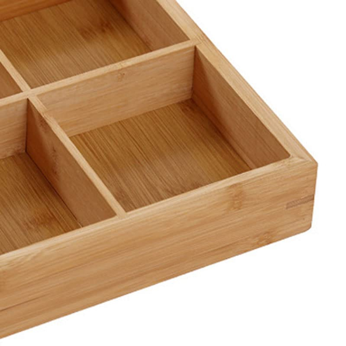 Divided Wooden Tray,Veggie Tray Serving Tray Divided Platter Wooden Food Server Multi Compartments Serving Tray for Hot Pot Restaurants Sushi Plate (4 Compartments)