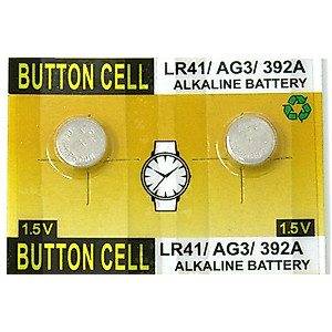 Rayverstar LR41 AG3 1.5 Volt Alkaline (20-Batteries) Fits: 392, 192, SR41, 384, 736, L736F (Full List Below)