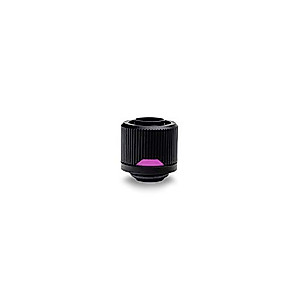 EKWB EK-Quantum Torque STC-12/16 Compression Fitting for Soft Tubing, 12/16mm (7/16" ID, 5/8" OD), Black, 4-pack