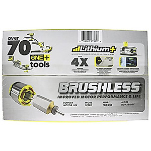 Ryobi P1813 One+ 18V Lithium Ion 750 Inch Pound Cordless Hammer Drill Power Tool Kit (Includes Battery Charger and Bag)