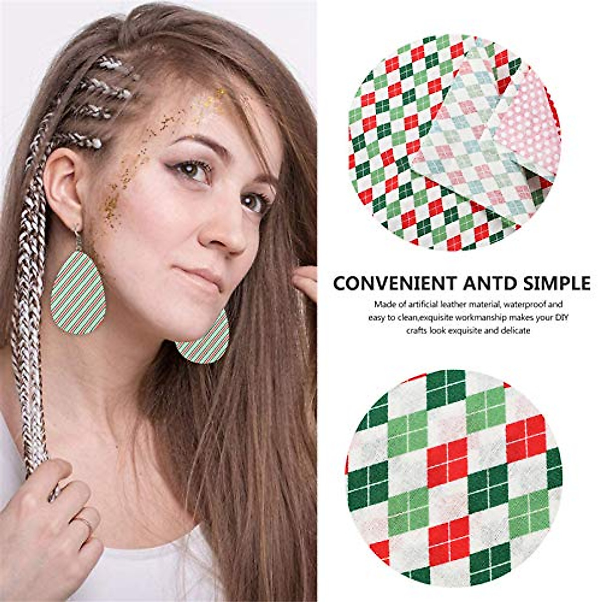 ARTIBETTER 20 Sheets Christmas Fabric Bundle Squares Snowman Santa Claus Cotton Fabrics Christmas Patchwork Squares for Sewing Cloths Quilting Scrapbooking DIY Crafts